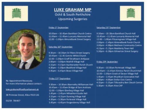 MP Surgery on 29 Sep | Williamson Hall